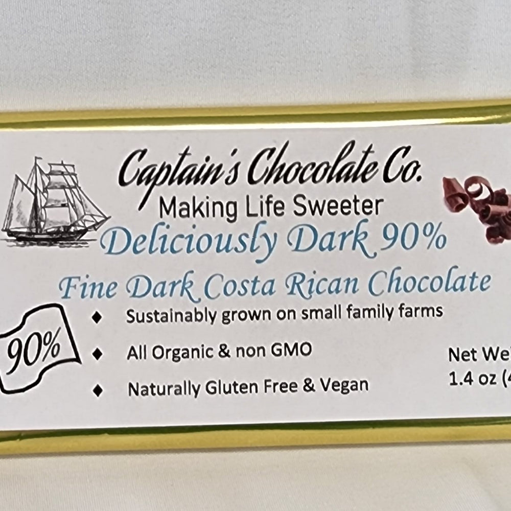 90% Chocolate Bars – Captain's Chocolate
