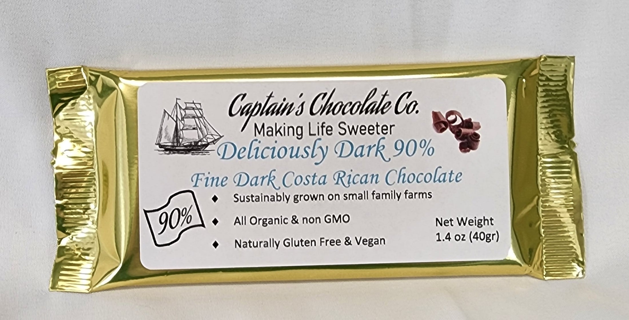 90% Chocolate Bars – Captain's Chocolate