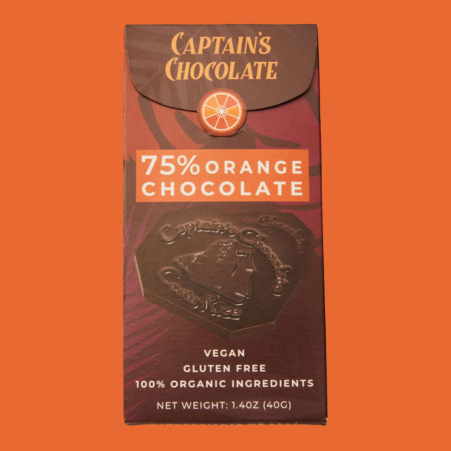 Organic Orange Dark Chocolate Bar (40g) – Captain's Chocolate